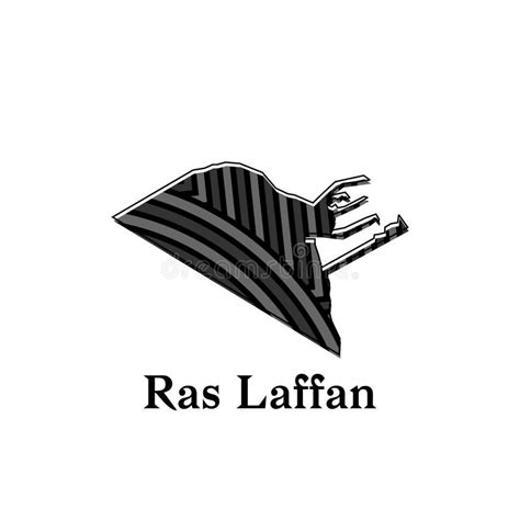 Ras Laffan City Map Vector Map Of The Qatar Country Borders Of For