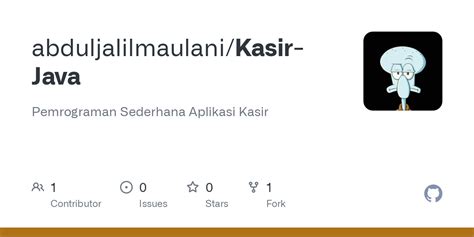 GitHub Abduljalilmaulani Kasir Java Pemrograman Sederhana Aplikasi Kasir