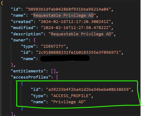 how to fetch access profiles which is associated with roles via search