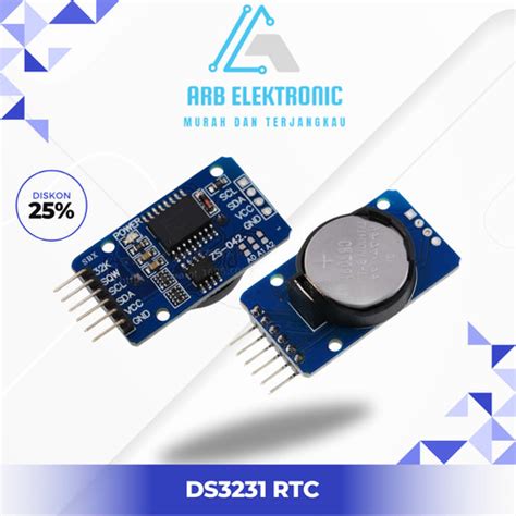 Jual Ds3231 I2c Rtc Modul Baterai Modul Jam Real Time Clock Ds3231sn