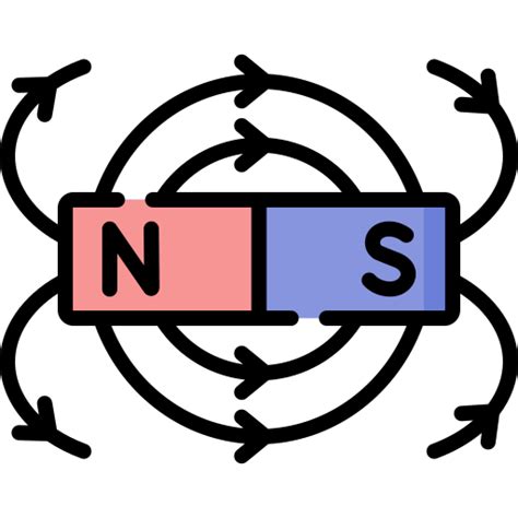 Magnetic Field Free Education Icons