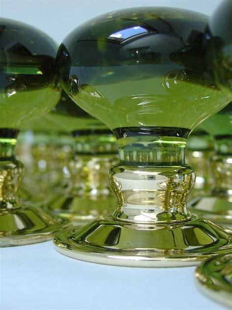 Peridot Green Glass Knobs Maison Verte Maison Vert