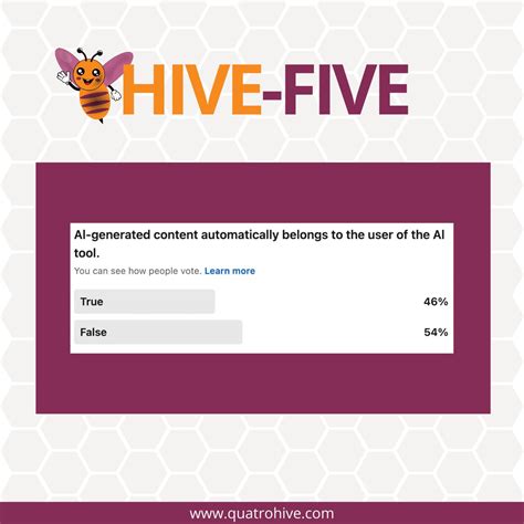 quatro hive on linkedin hive check 🐝 so who really owns ai generated