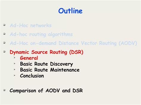 Adhoc Routing Protocols Ppt