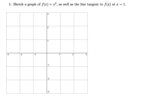 solved 1 sketch a graph of f x x2 as well as the line