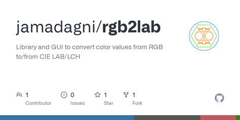 Github Jamadagnirgb2lab Library And Gui To Convert Color Values From Rgb Tofrom Cie Lablch