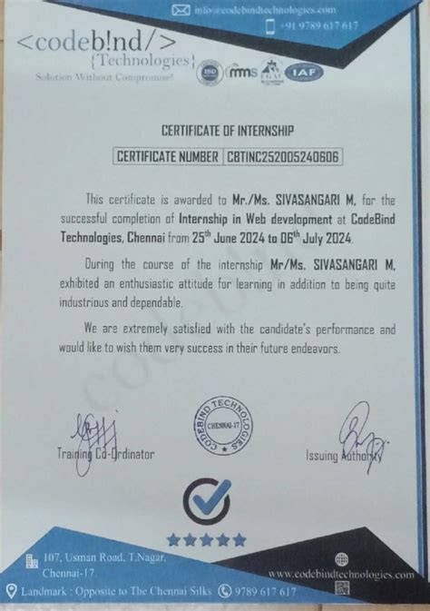 Internshipexperience Codebindtechnologies Womenintech