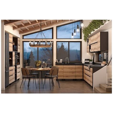 Кухонный гарнитур угловой 2х2,6 м дуб делано, венге "Берген Комплект 1 ...