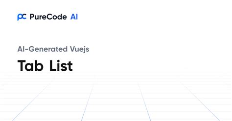 Build Great Vuejs Tab List Components Faster Using Ai Tools