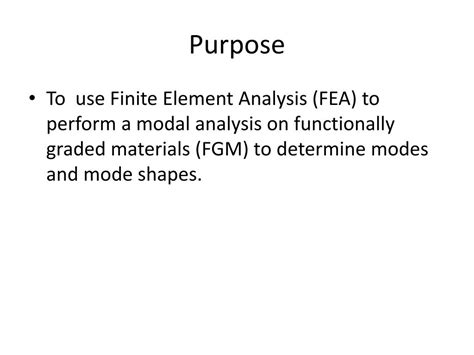 Ppt Modal Analysis Of Rectangular Simply Supported Functionally