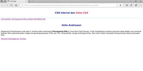 GitHub Andriawan Lab Web Tugas PerkuliahAN PEMROGRAMAN WEB Part