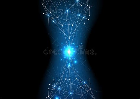 Vector Polygon Background Abstract Technology Communication Data Stock