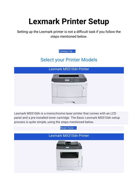 Ppt Lexmark Printer Setup Powerpoint Presentation Free Download Id