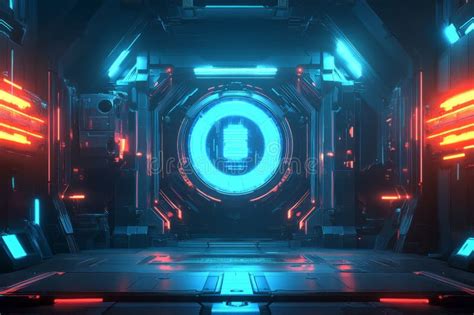 A High Tech Representation Of Cybersecurity Featuring Glowing Ai Driven Firewall Structures