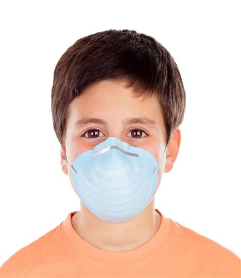 Premium Photo | Child with allergy and a mask i