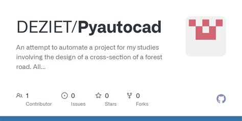 Github Dezietpyautocad An Attempt To Automate A Project For My