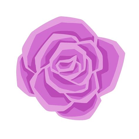 Róża Symbol Linii Sylwetka | Premium Wektor