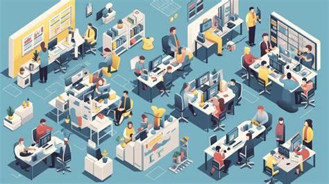 Premium Ai Image Business People Working In Office Generative Ai