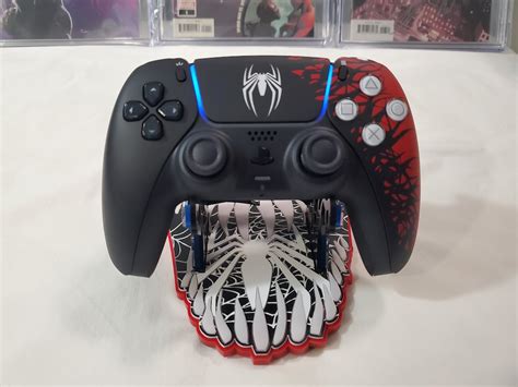 Spider Man 2 Themed Controller Stand For Playstation 5 Dualsense Controller Also Fits Ps4