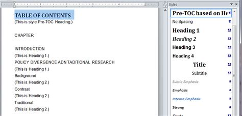 Adding A Plain Text To Toc In Word2010 Solved Windows 10 Forums