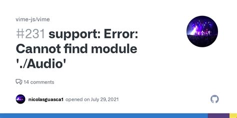 support error cannot find module audio · issue 231 · vime js