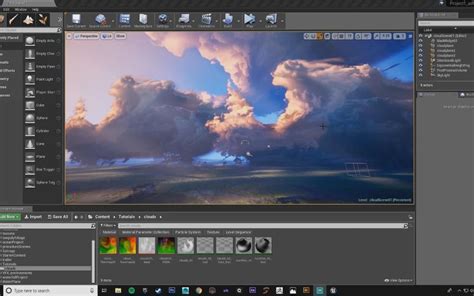 ue4游戏动态天空云场景纹理材质实例制作 哔哩哔哩 bilibili
