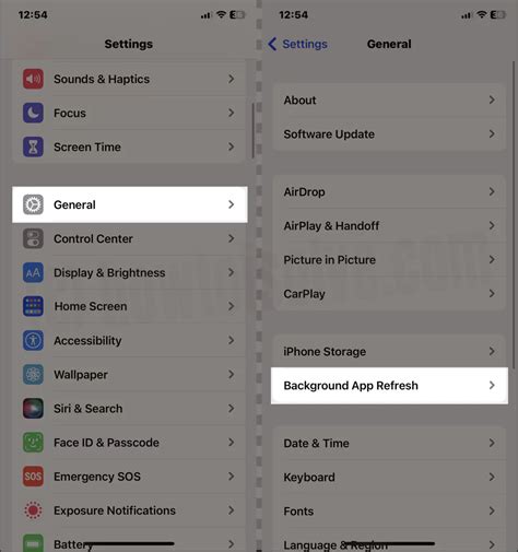 how to turn off background app refresh on iphone ios 18 17 6 1