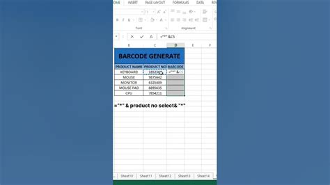 barcode excel barcode excel generator barcode excel formula