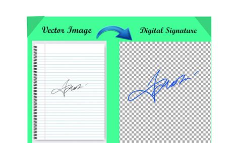 Create Digital Vector Signature From Handwritten Signature By Ali
