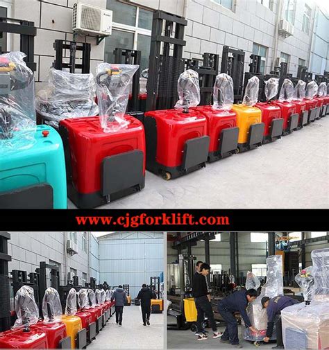 카운터 균형 전기 팔레트 스태커 판매 Jg 지게차