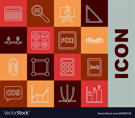 Set Line Graph Schedule Chart Diagram Royalty Free Vector