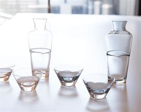 Stylish Sake Glass Set For Cold Japanese Sake