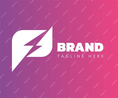 Premium Vector Letter P Logo Icon Design Template Elements Letter P Logo With Lightning