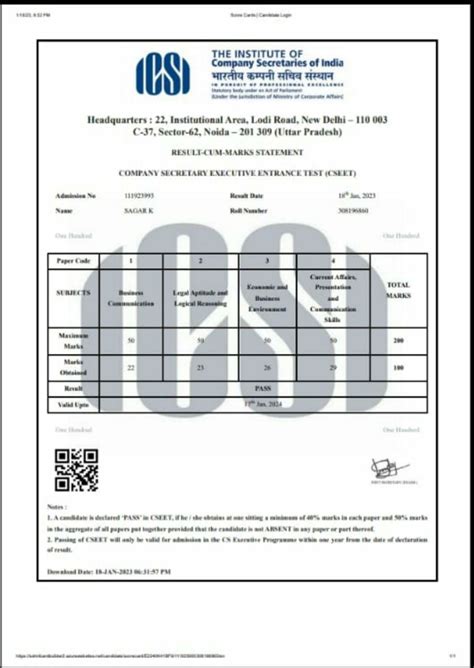 January Company Secratary Exam Results Arsha Seva Kendram