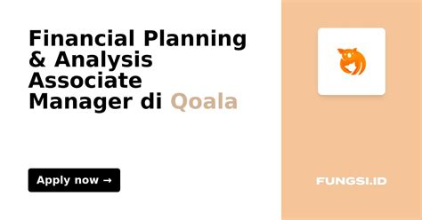 Financial Planning And Analysis Associate Manager Di Qoala Fungsiid
