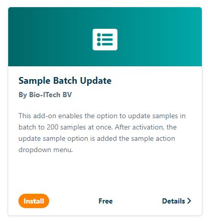 Sample Batch Update