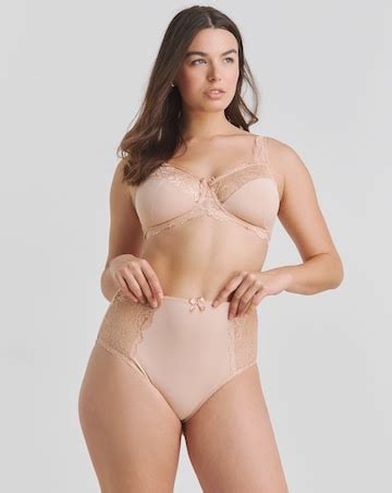 Pretty Secrets 2 Pack Ella Lace Brief Knickers Pink Multi Simply Be