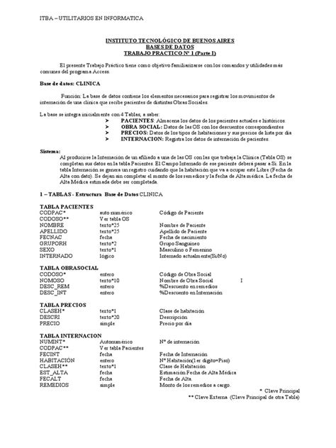 Sql Tp 1 Parte 1 Pdf Sql Bases De Datos