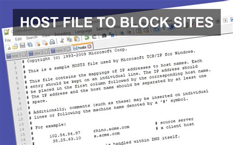 How To Block Web Pages Using Windows Hosts File Nucleio Information Services