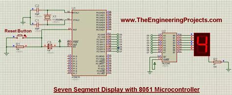 Circuit Diagram 7 Segment Led Display Using 8051