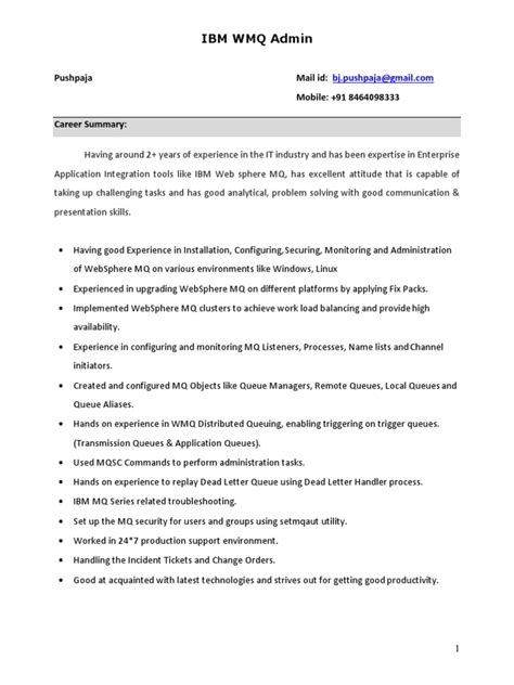 Ibm Websphere Mq Administration Experience Configuring Monitoring