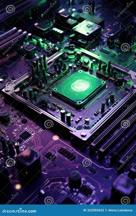 Inner And Outer Circuit Board Motherboard Abstract Background