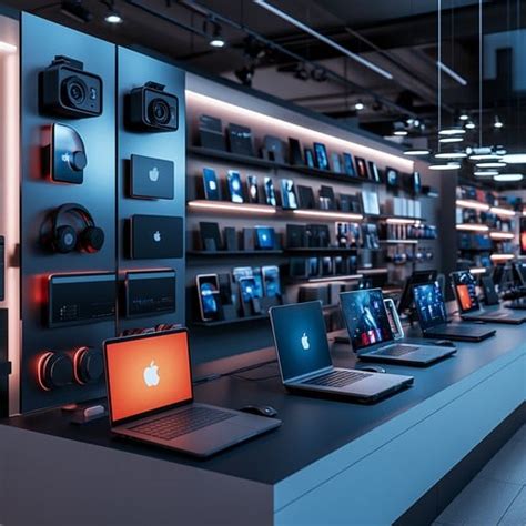 Free Electronics Store Interior Image Electronics Store Technology