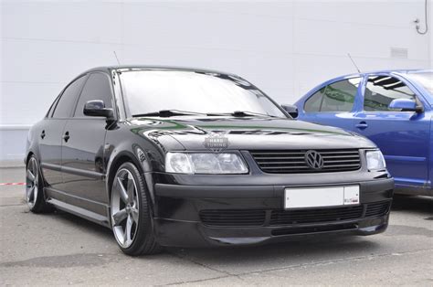 Накладка на передний бампер Zender Volkswagen Passat (B5) 1996-2000 ...
