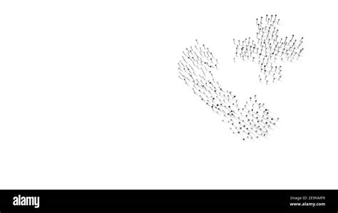 3d Rendering Of Nails In Shape Of Symbol Of Headphone With Plus Symbol With Shadows Isolated On