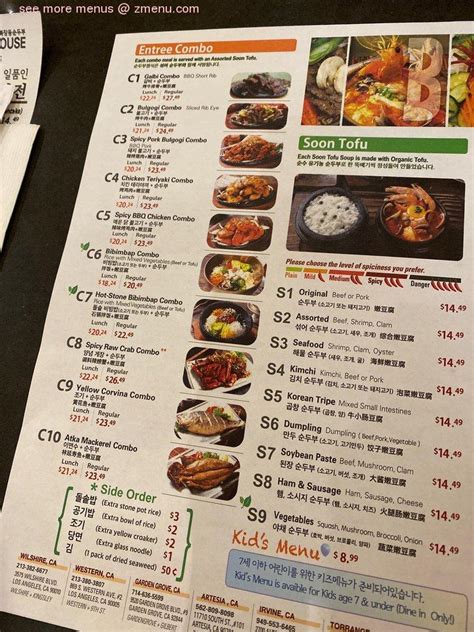 Bcd Tofu House Menu With Prices At Benjamin Downie Blog