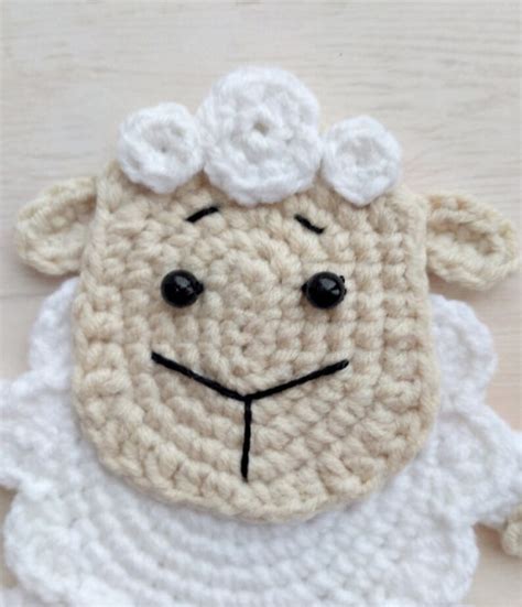 Pattern Sheep Applique Crochet Pattern Pdf Crochet Lamb Farm Etsy