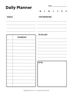 Free Goal Setting Templates