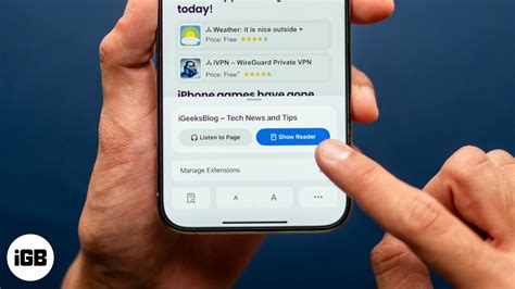 How To Use Safari Reader Mode On An Iphone And Ipad