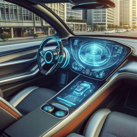 Future Autonomous Car Cockpit Premium Ai Generated Image